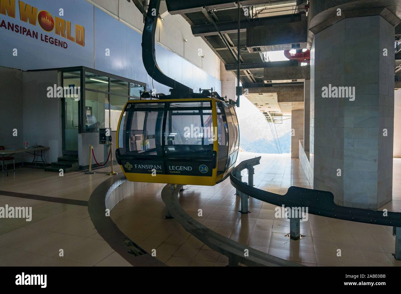 SaPa, Vietnam - 20. August 2017: Seilbahn Fansipan Fansipan Legende ...