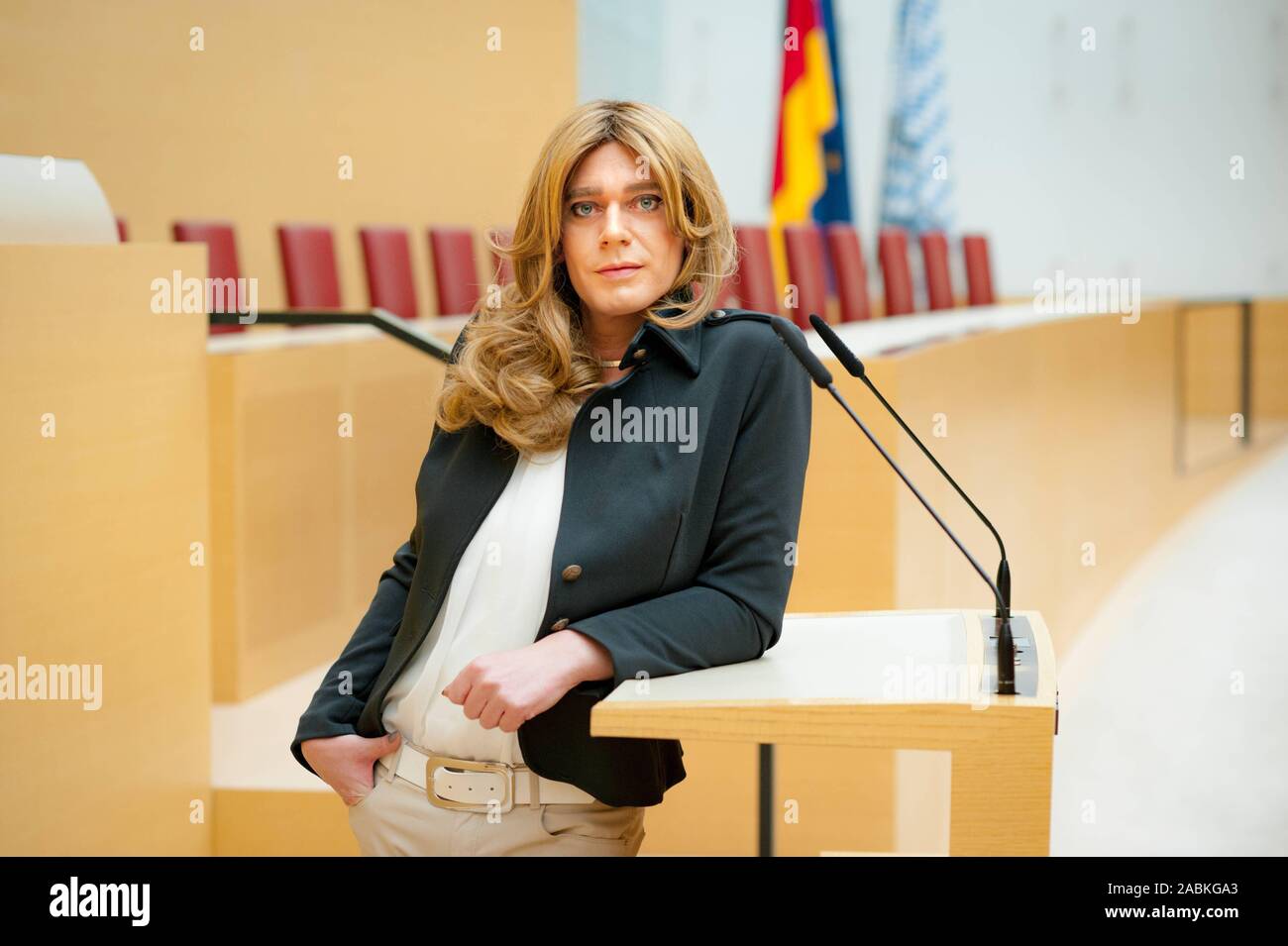 Tessa Ganserer, Mitglied des Landtags von der Grünen Partei, in der ...