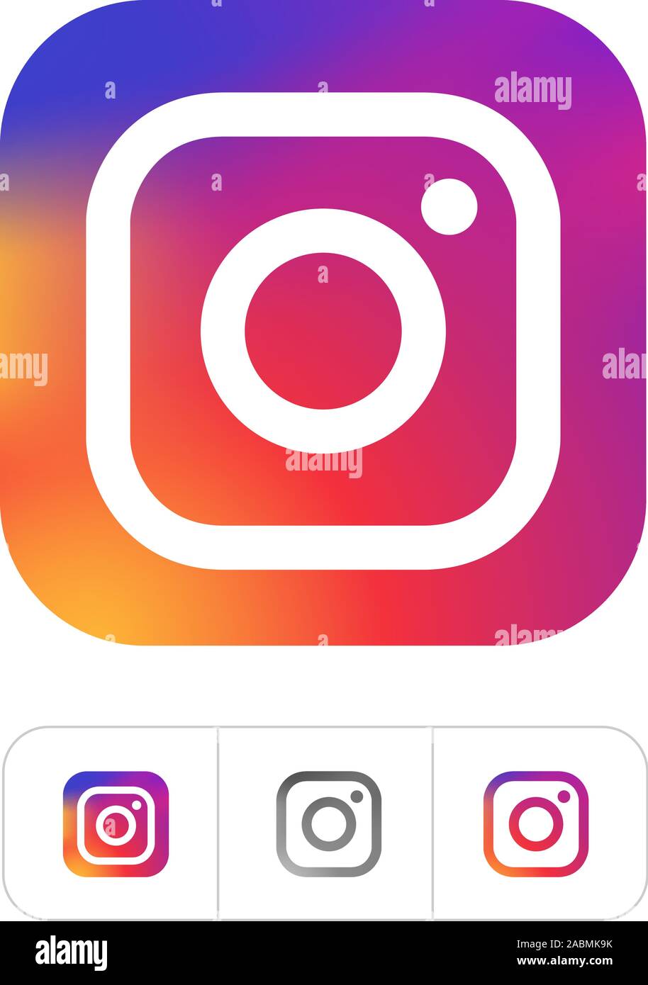 Instagram Logo Vektor Stockfotos und -bilder Kaufen - Alamy