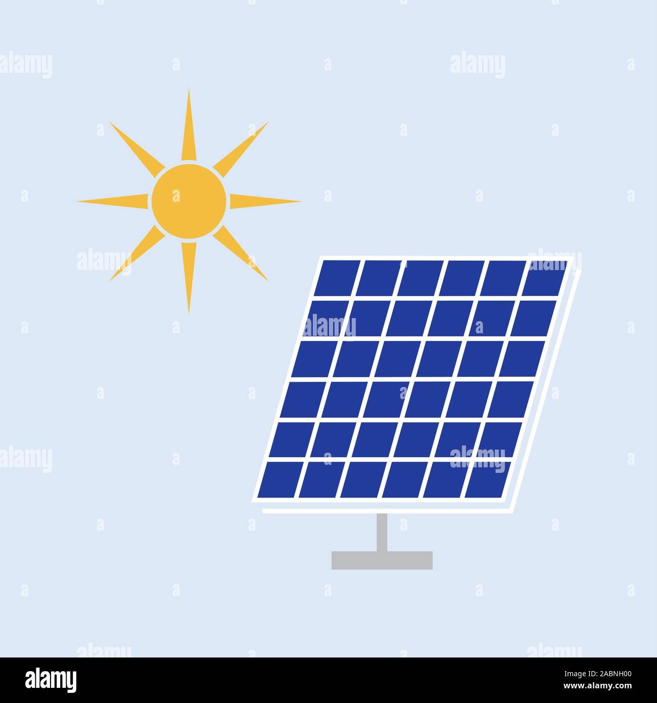 Solar Panel vector Farbe Symbol Stock-Vektorgrafik - Alamy
