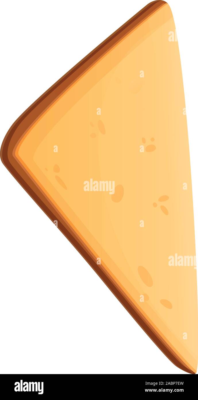 Dreieck toast Symbol. Cartoon von Dreieck toast Vektor Symbol für Web ...