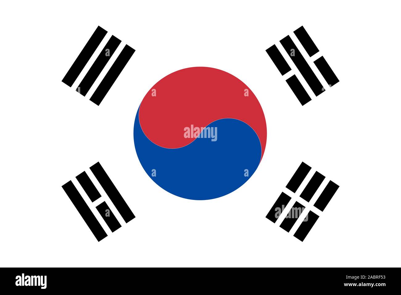 Flagge Korea Stock Vektorgrafiken Kaufen Alamy