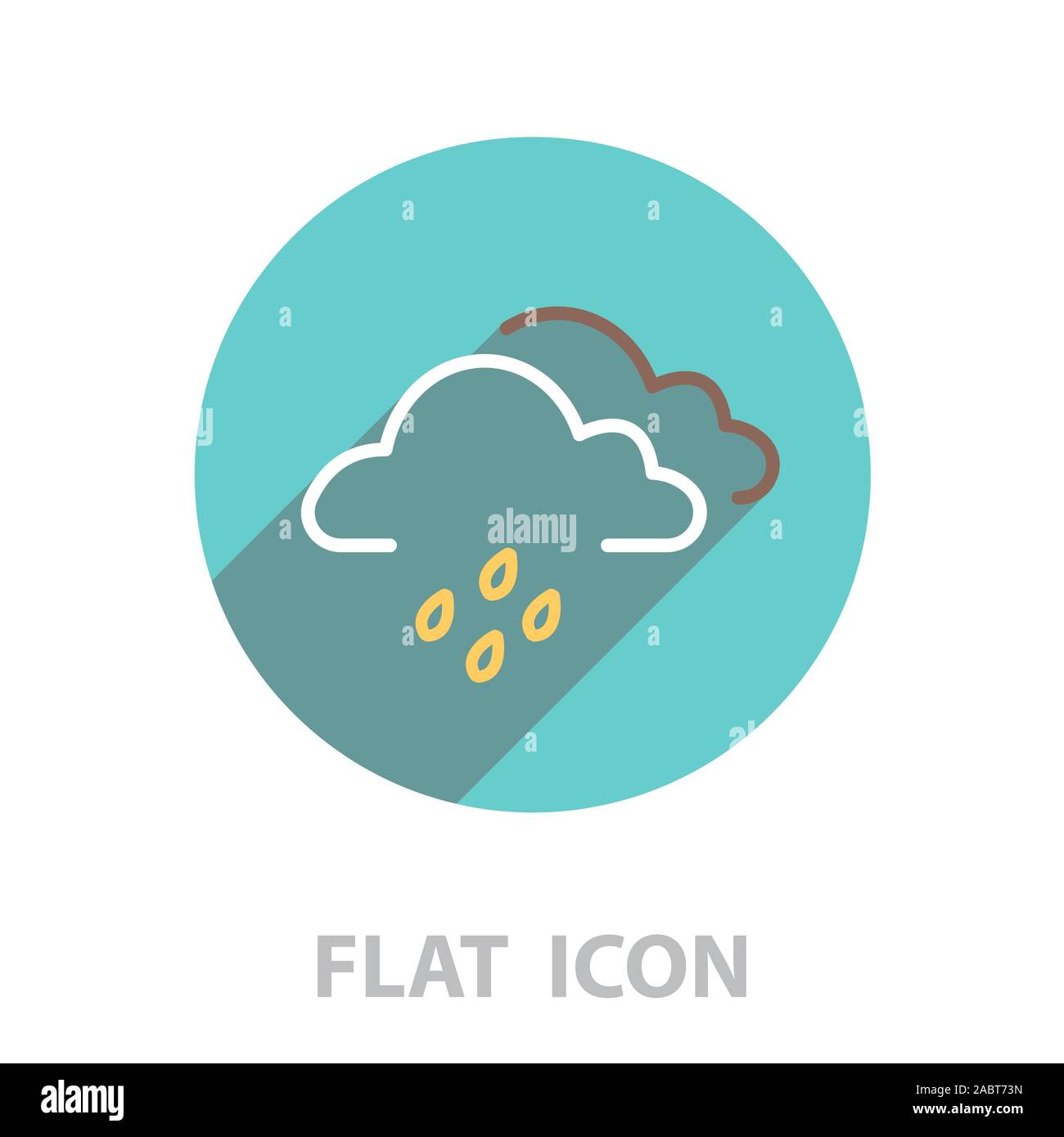 Cloud & regen Symbol. Vector Illustration Stock-Vektorgrafik - Alamy