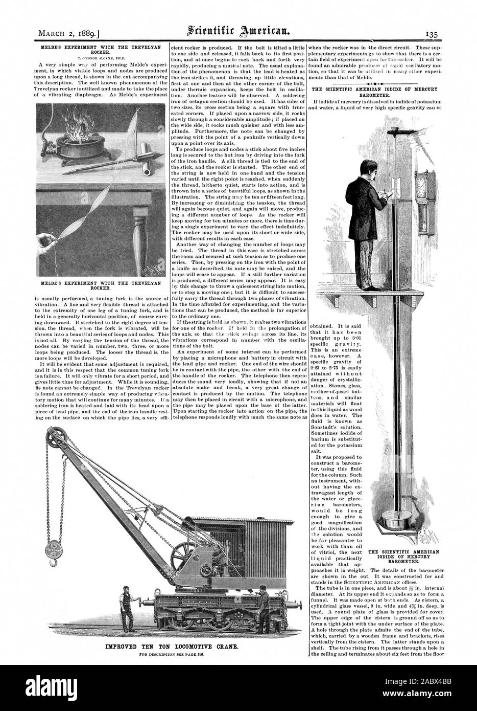 MELDE DAS EXPERIMENT MIT DER TREVELYAN ROCKER. DIELDE'S EXPERIMENT MIT ...
