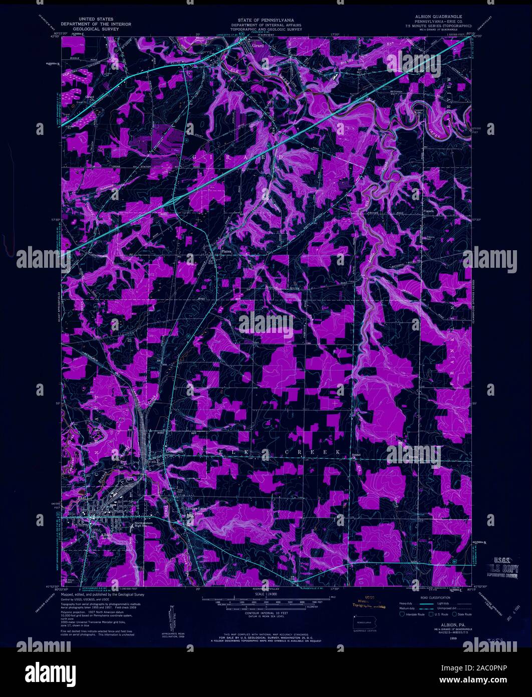 Albion pennsylvania karte -Fotos und -Bildmaterial in hoher Auflösung ...