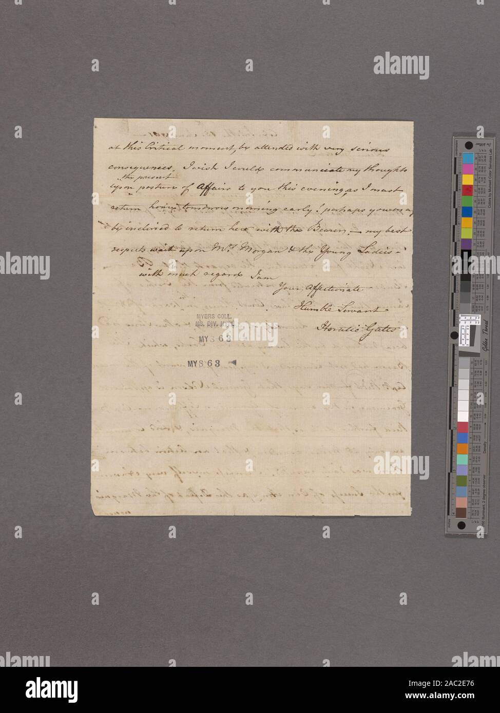 Gates, Horatio Colonel Smith's zum Brigadier General Morgan Tore ...