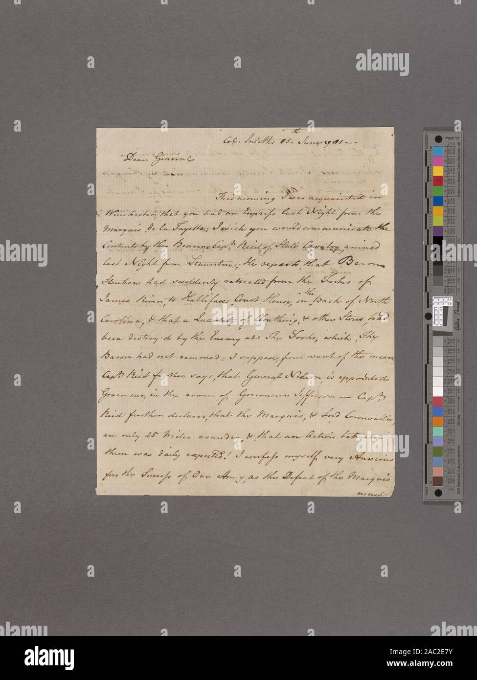 Gates, Horatio Colonel Smith's zum Brigadier General Morgan Tore ...