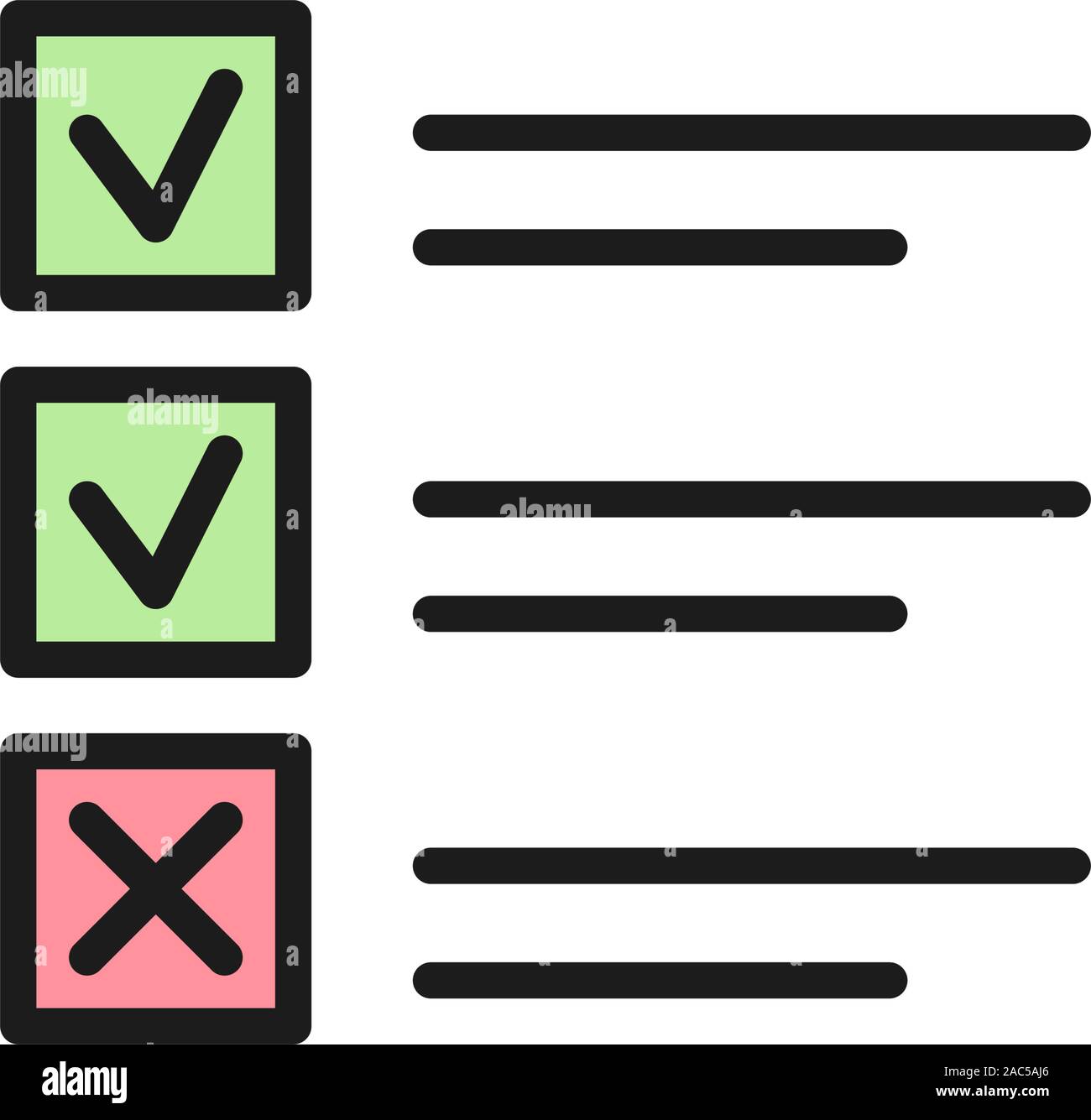 Fertig Symbol Ausgeschnittene Stockfotos und -bilder - Alamy