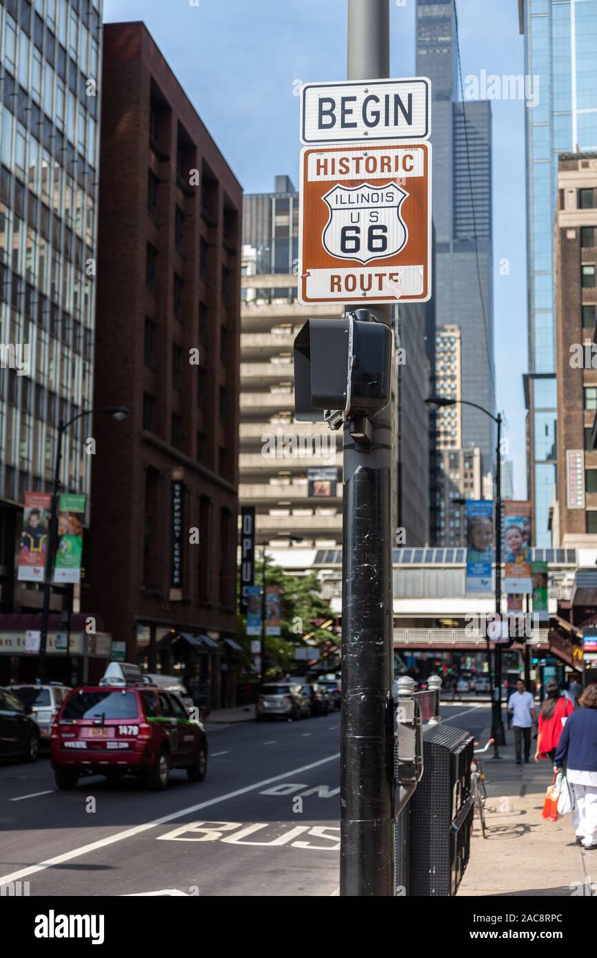 Route 66 chicago -Fotos und -Bildmaterial in hoher Auflösung – Alamy