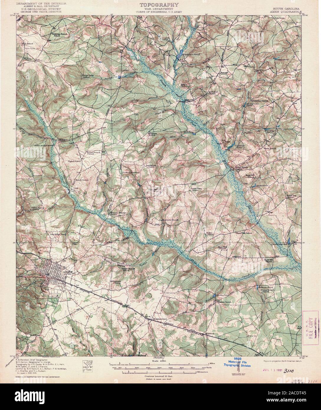 Karte von aiken -Fotos und -Bildmaterial in hoher Auflösung – Alamy