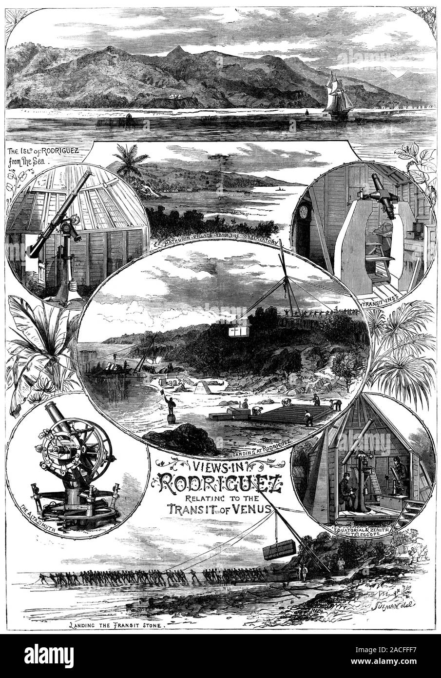 Transit der Venus, Rodriguez Island Expedition. Historische Werke, die ...