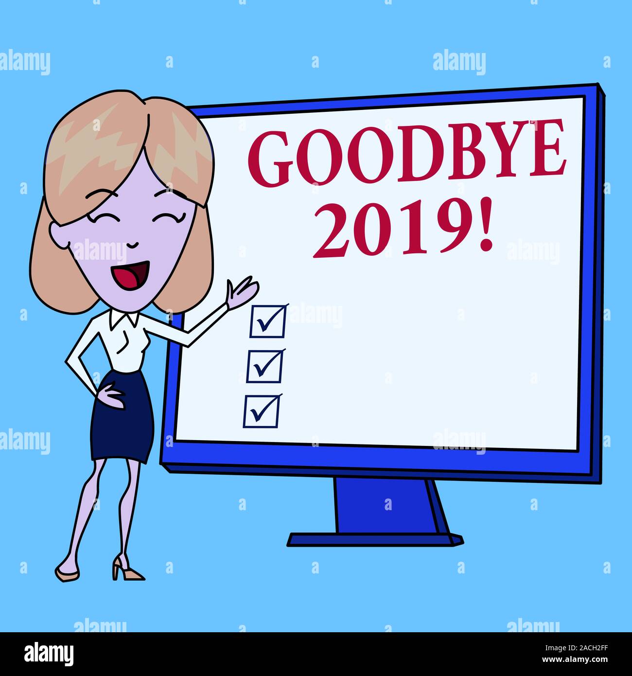 Schreiben Hinweis zeigt Auf Wiedersehen 2019. Business Konzept für ... Schreiben Hinweis zeigt Auf Wiedersehen 2019. Business Konzept für ...