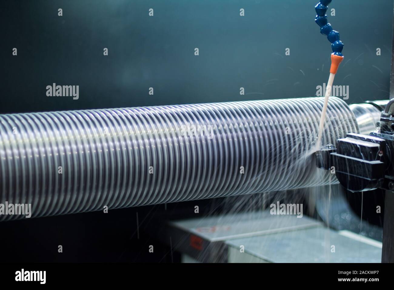 Fräskopf einer CNC-Fräsmaschine in der Metallbranche Stockfotografie ...