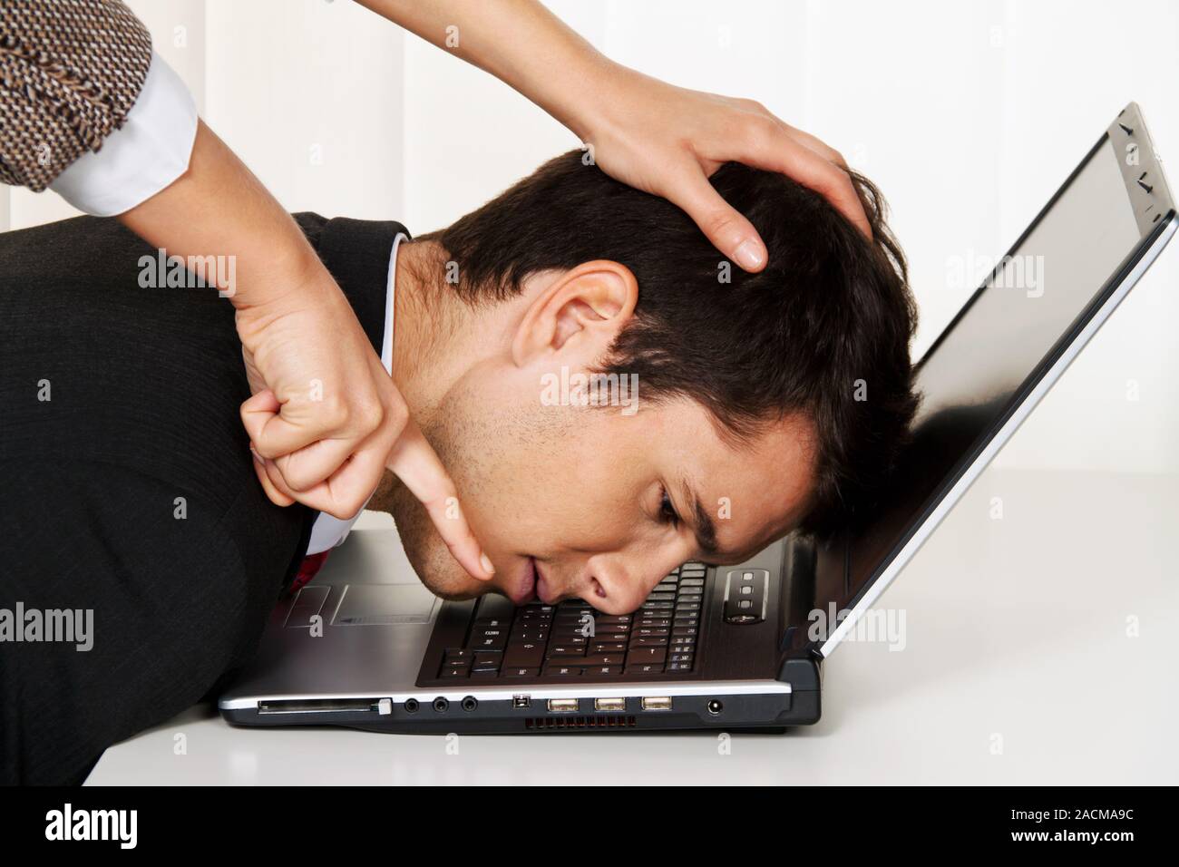 Mobbing am Arbeitsplatz Stockfotografie - Alamy