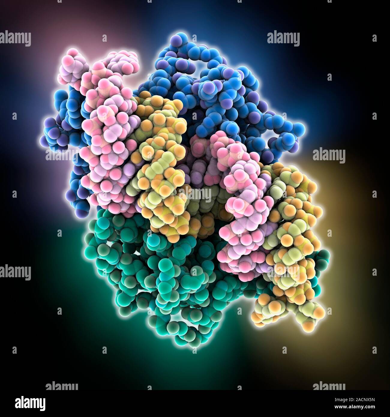 RNA-Interferenz virale Suppressor und RNA. Computer Modell zeigt die ...