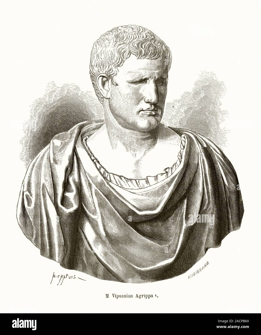 Marcus Vipsanius Agrippa (64 v. Chr. - 12 v. Chr.), römischer General ...