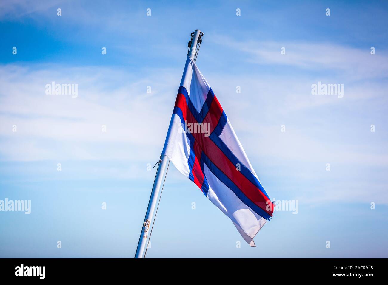 Flag of faroe islands -Fotos und -Bildmaterial in hoher Auflösung – Alamy