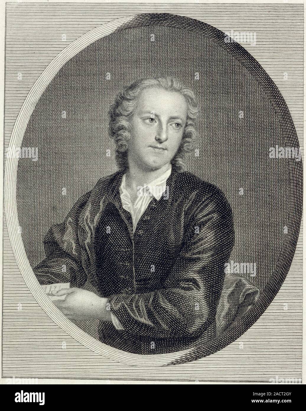 Thomas Grau, ganze Folio graviert Portrait von Thomas Gray, nach einem ...