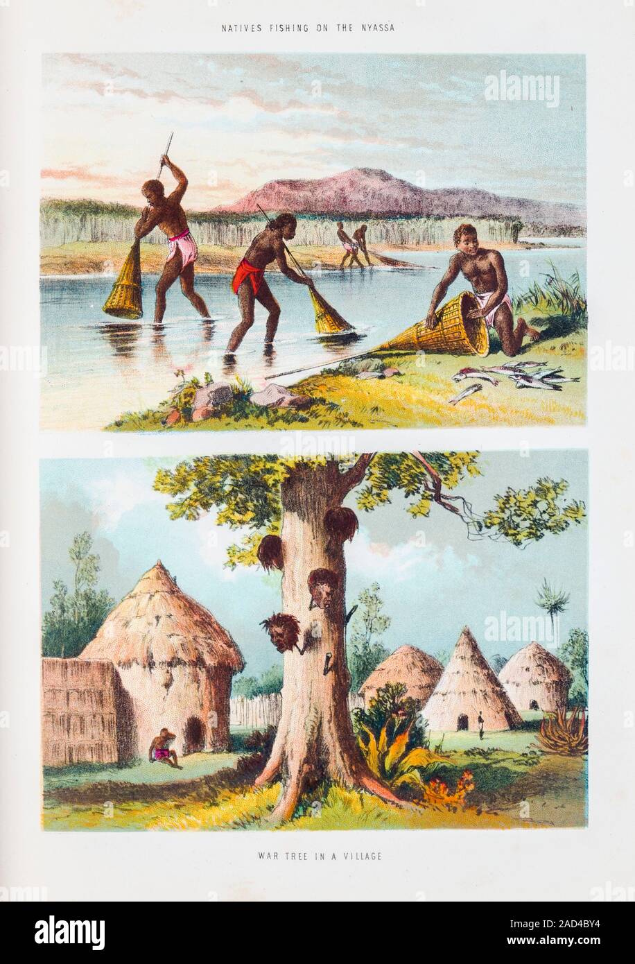 Malawi See angeln und Krieg Baum. Abbildung: Angeln am Lake Malawi ...