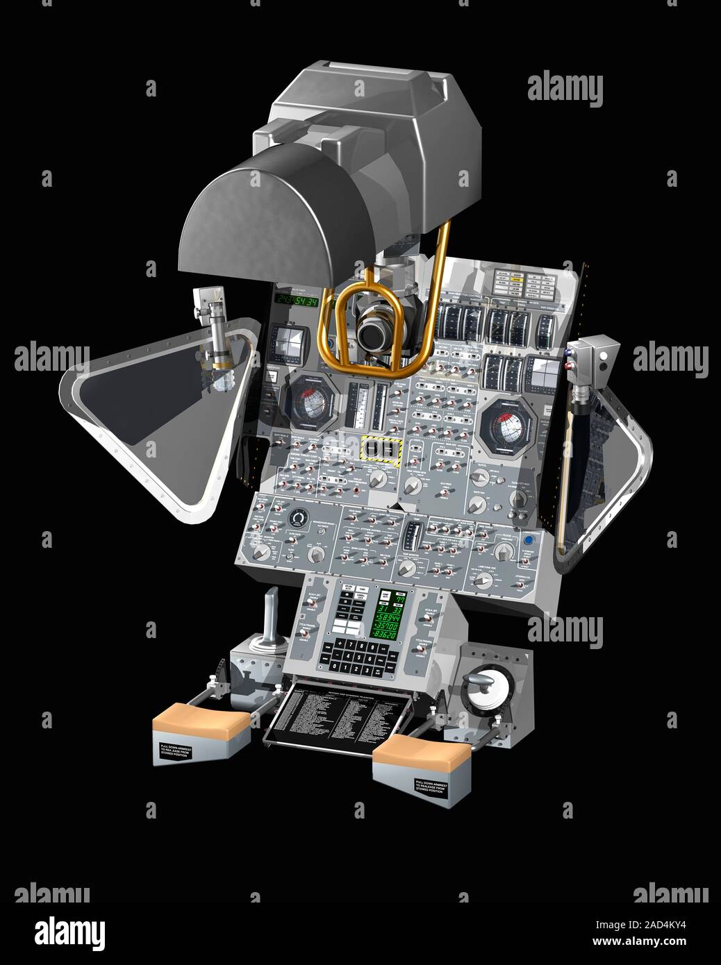 Apollo Lunar Module steuert. Abbildung: Führung, Navigation und Control ...
