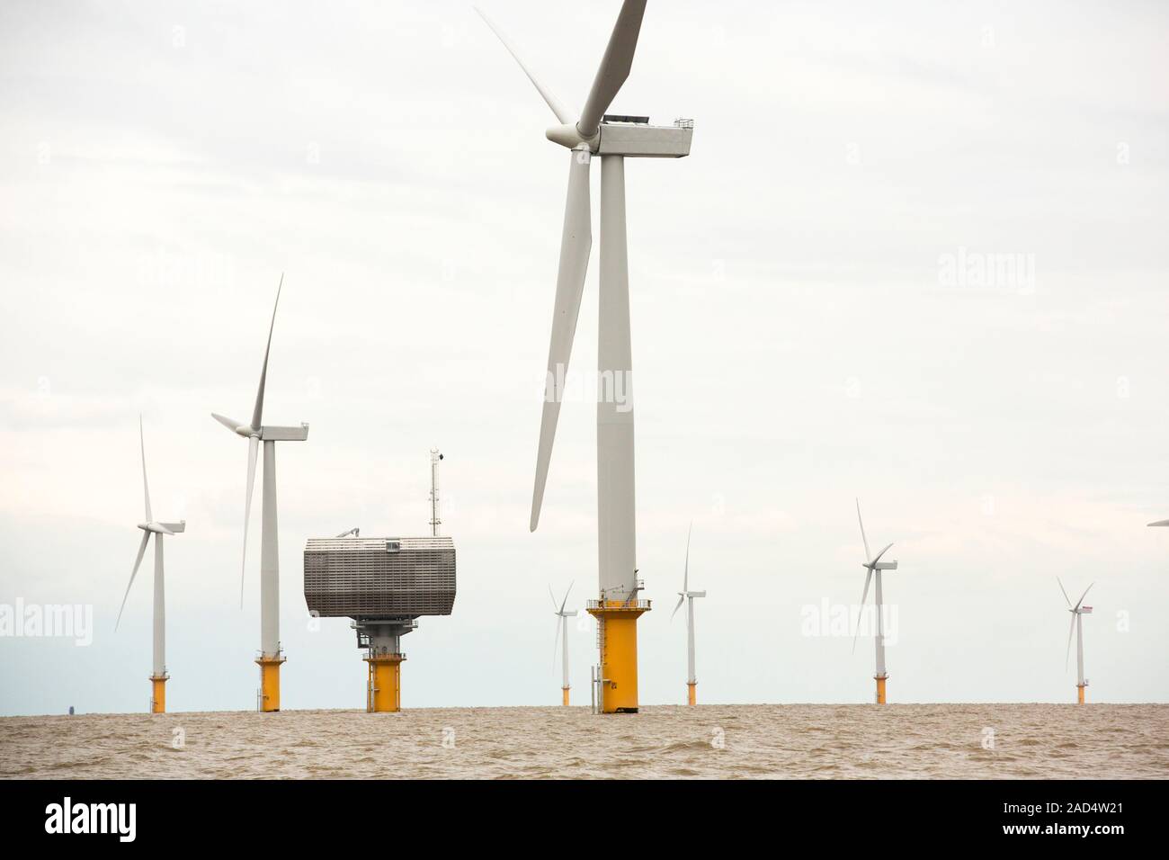 Gunfleet Sands Offshore Wind Farm ist im Besitz und unter der Leitung ...