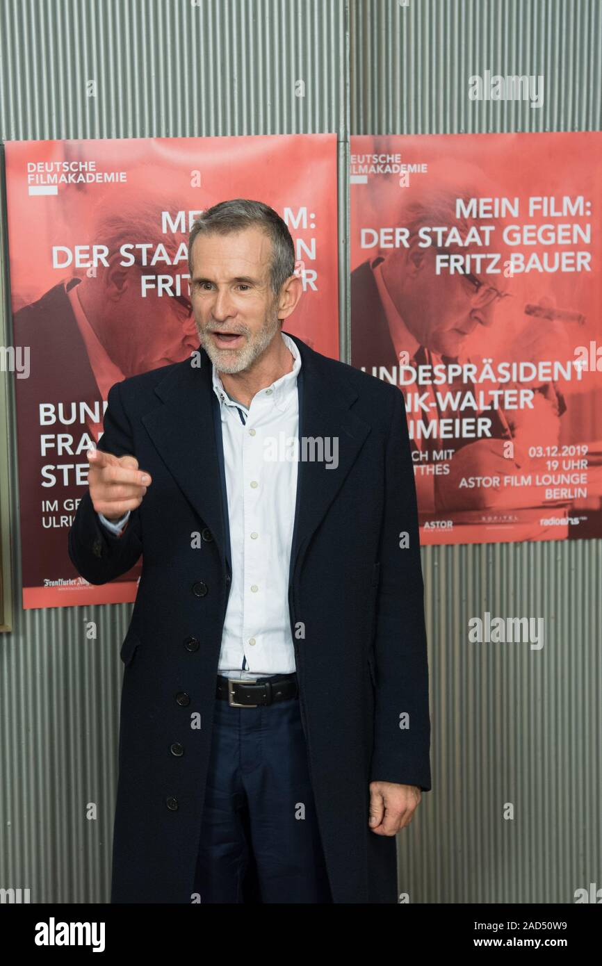 Berlin, Deutschland. 03 Dez, 2019. Schauspieler Ulrich Matthes in der ...