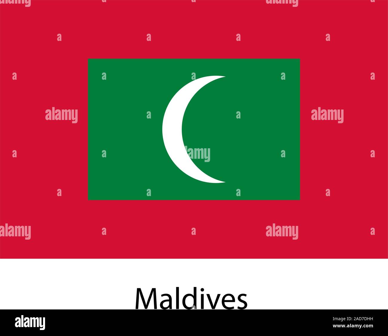 Malediven flaggen sammlung Stock-Vektorgrafiken kaufen - Alamy