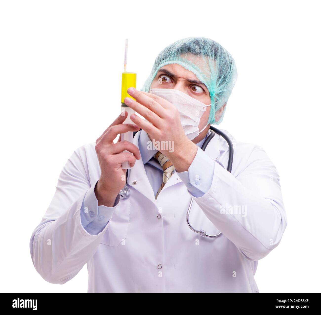 Verrückter doktor mit spritze -Fotos und -Bildmaterial in hoher ...