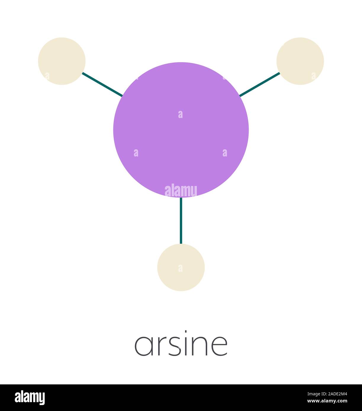 Arsin Molekül. Anorganisches Arsen Compound. Stilisierte Skelett Formel ...