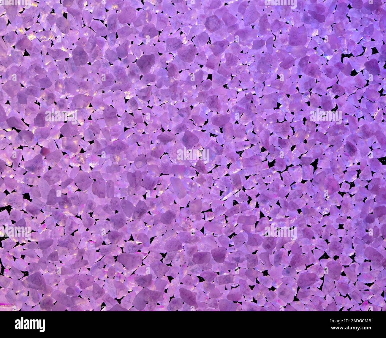 Salz. Macrophotograph der Kristalle von Salz (Natriumchlorid ...