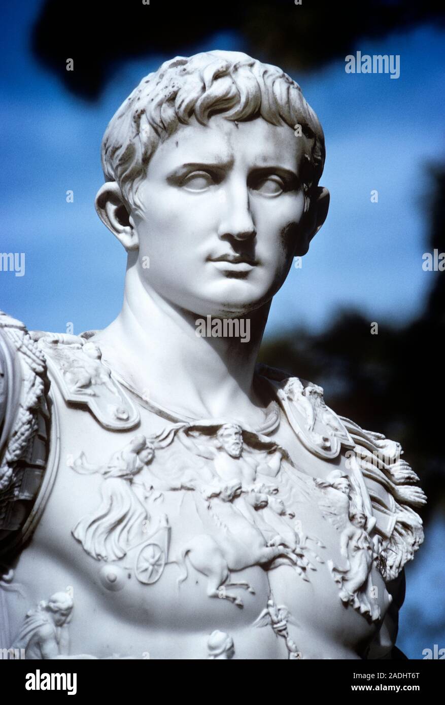 STATUE von Kaiser Augustus Gaius Octavius, Kaiser von Rom 31 v. Chr ...