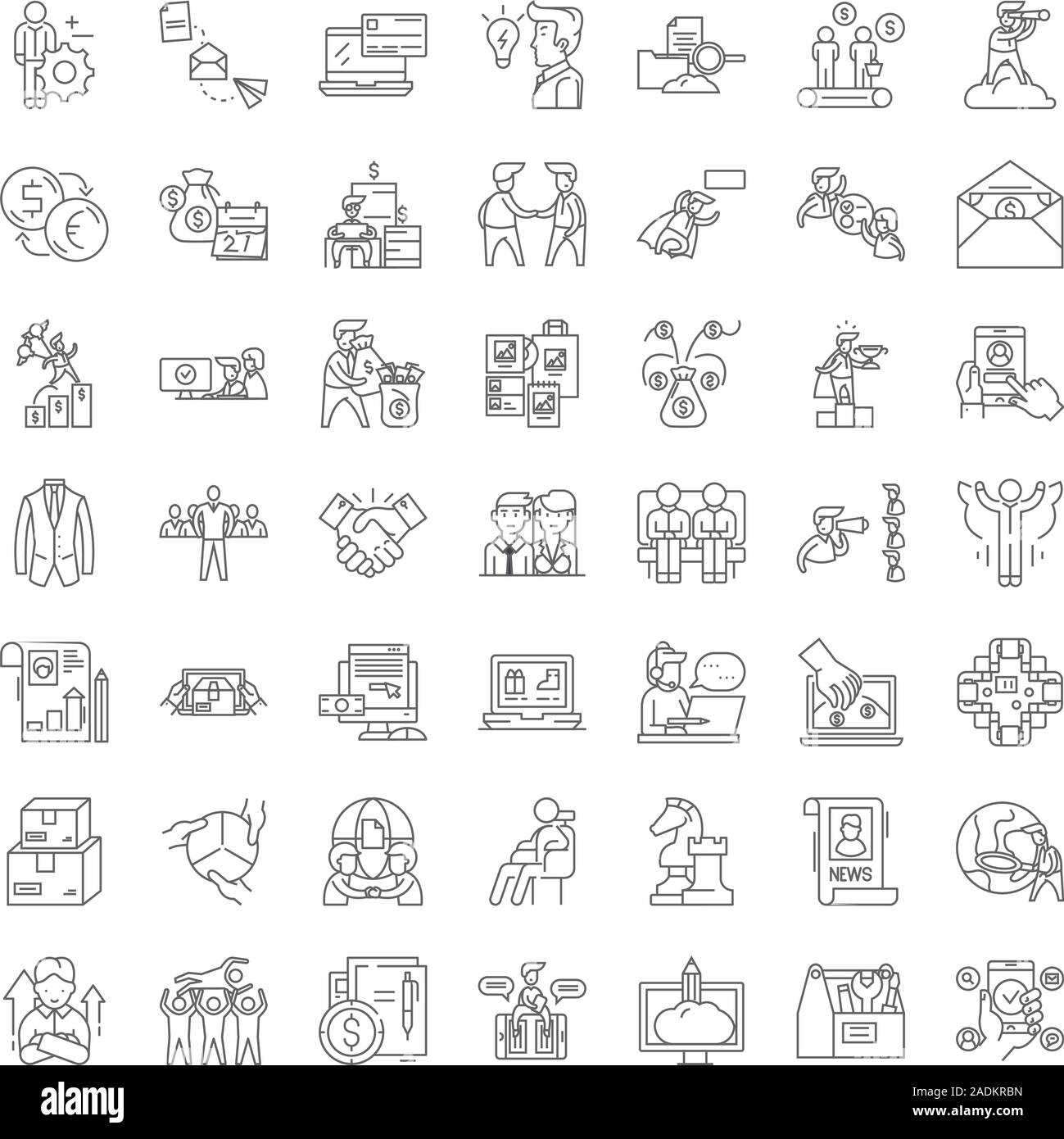 Produktentwicklung lineare Symbole, Zeichen, Symbole vektorlinie ...