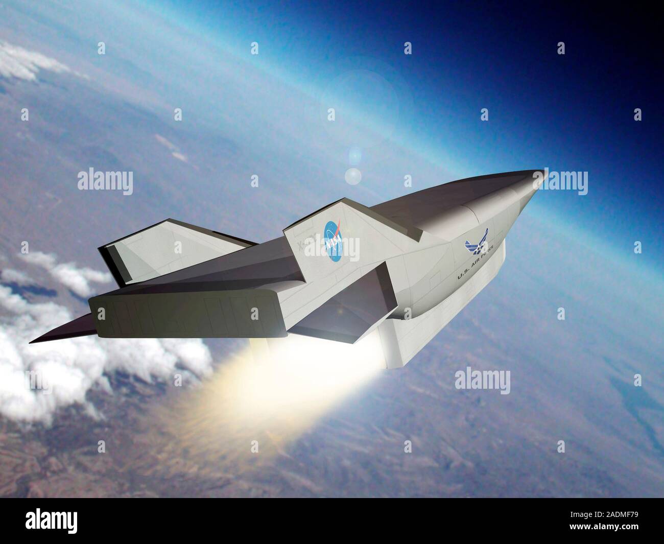 X-43 C Flugzeuge. Computer Artwork der NASA X-43 C oder Hypersonic ...