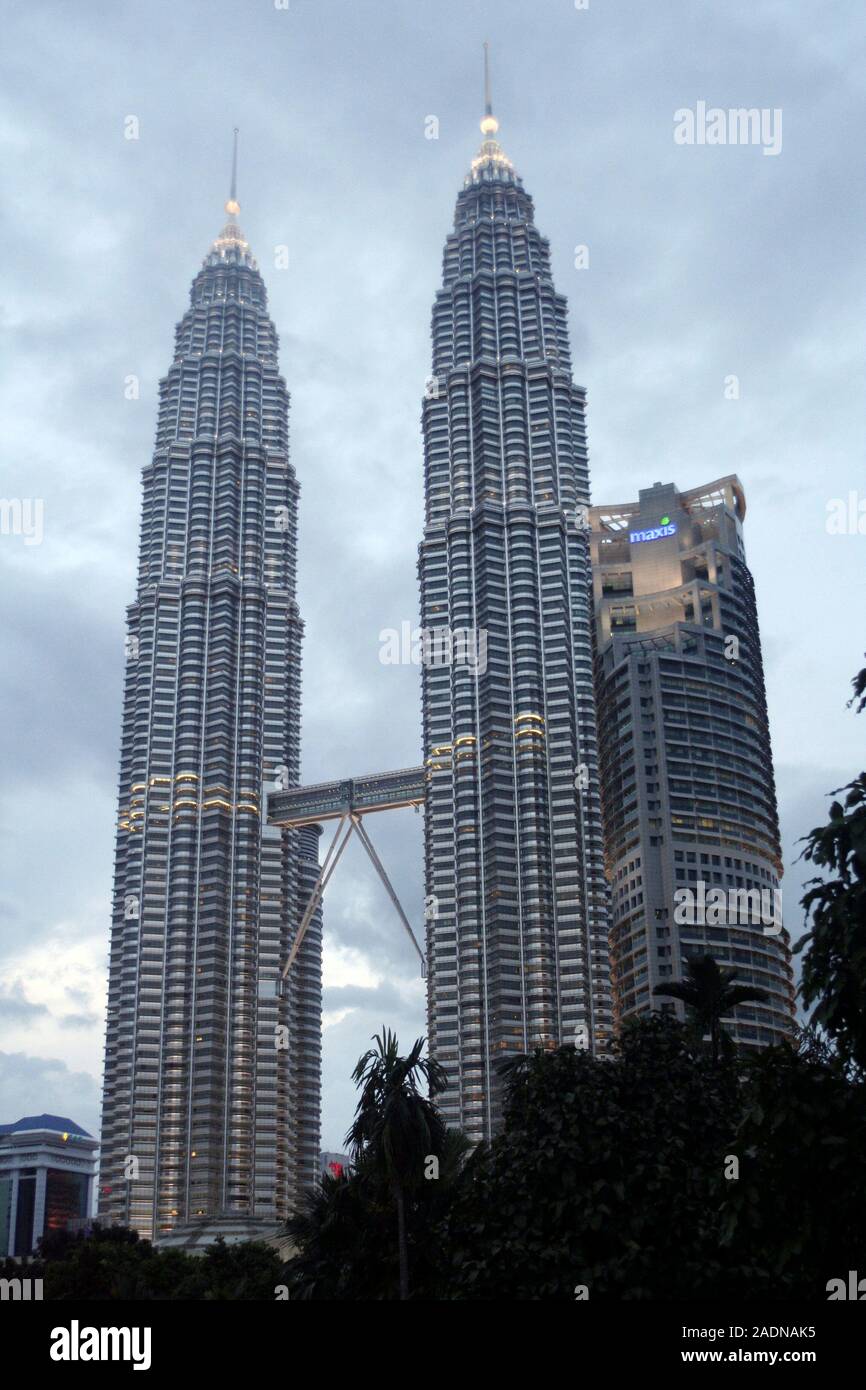 Die Petronas Twin Towers, Kuala Lumpur, Malaysia. Diese twin ...
