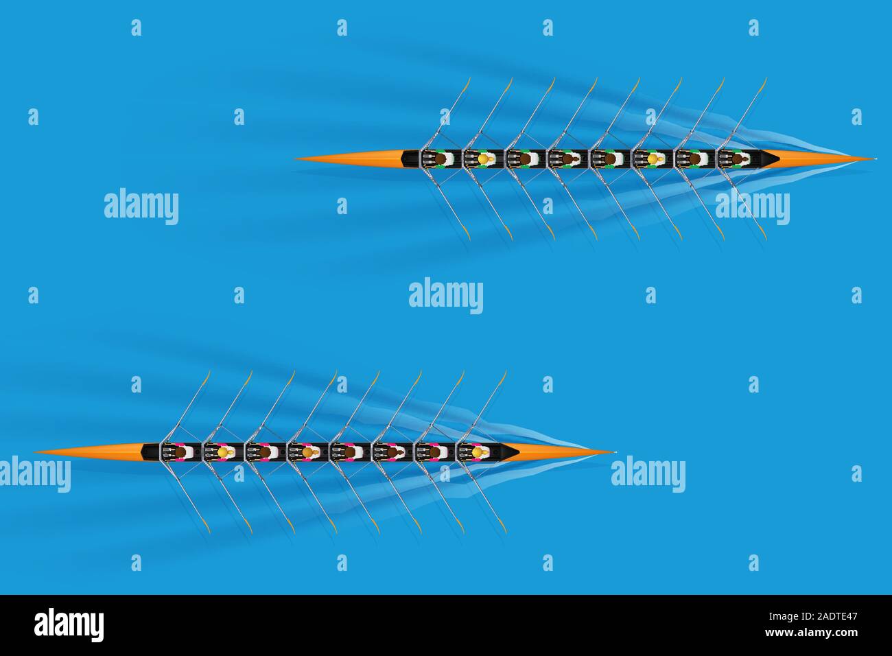 Acht ruderer Stock-Vektorgrafiken kaufen - Alamy