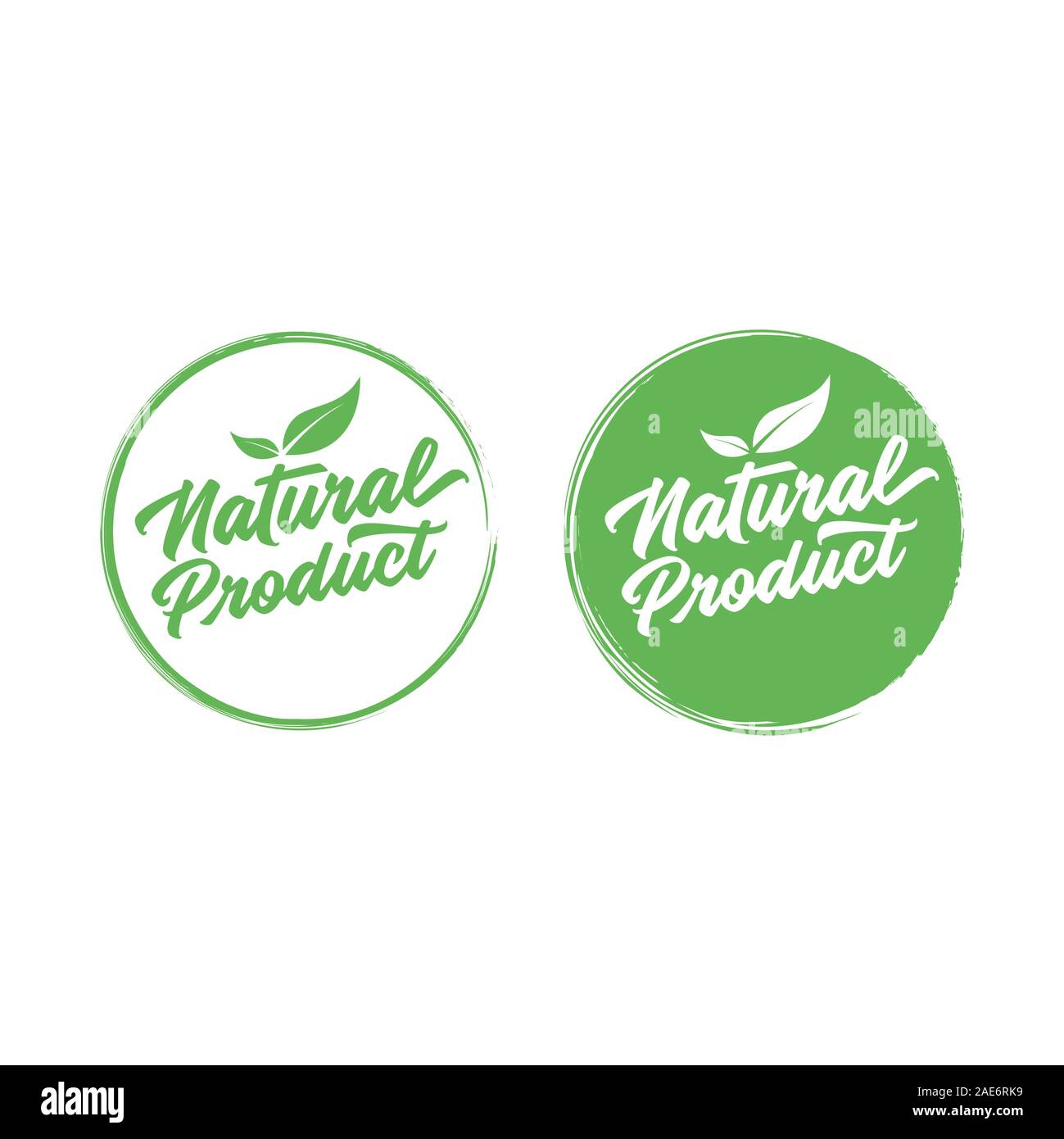 Natürliches Produkt Vektor Schriftzug Stempel Vector Illustration Stock ...