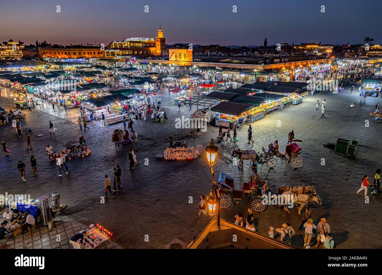 Djemaa El Fna Marrakesh Stockfotos und -bilder Kaufen - Alamy