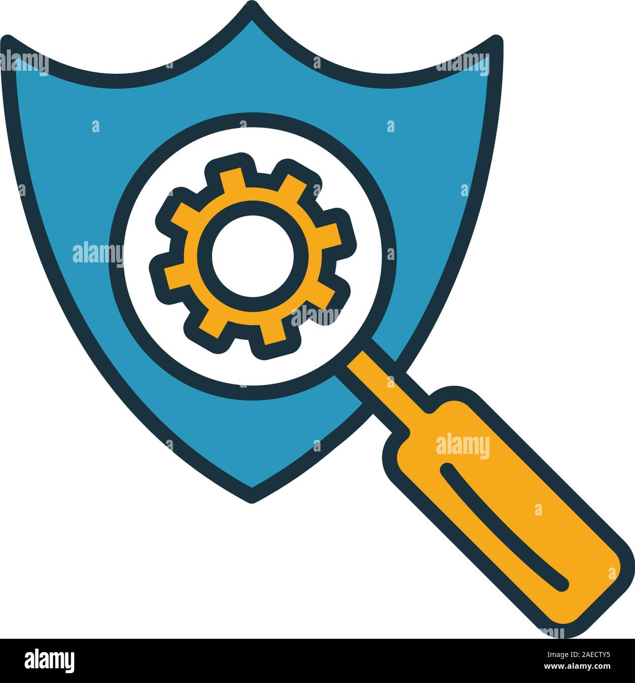 Risikoidentifikation Symbol. Einfaches Element vom Risikomanagement ...