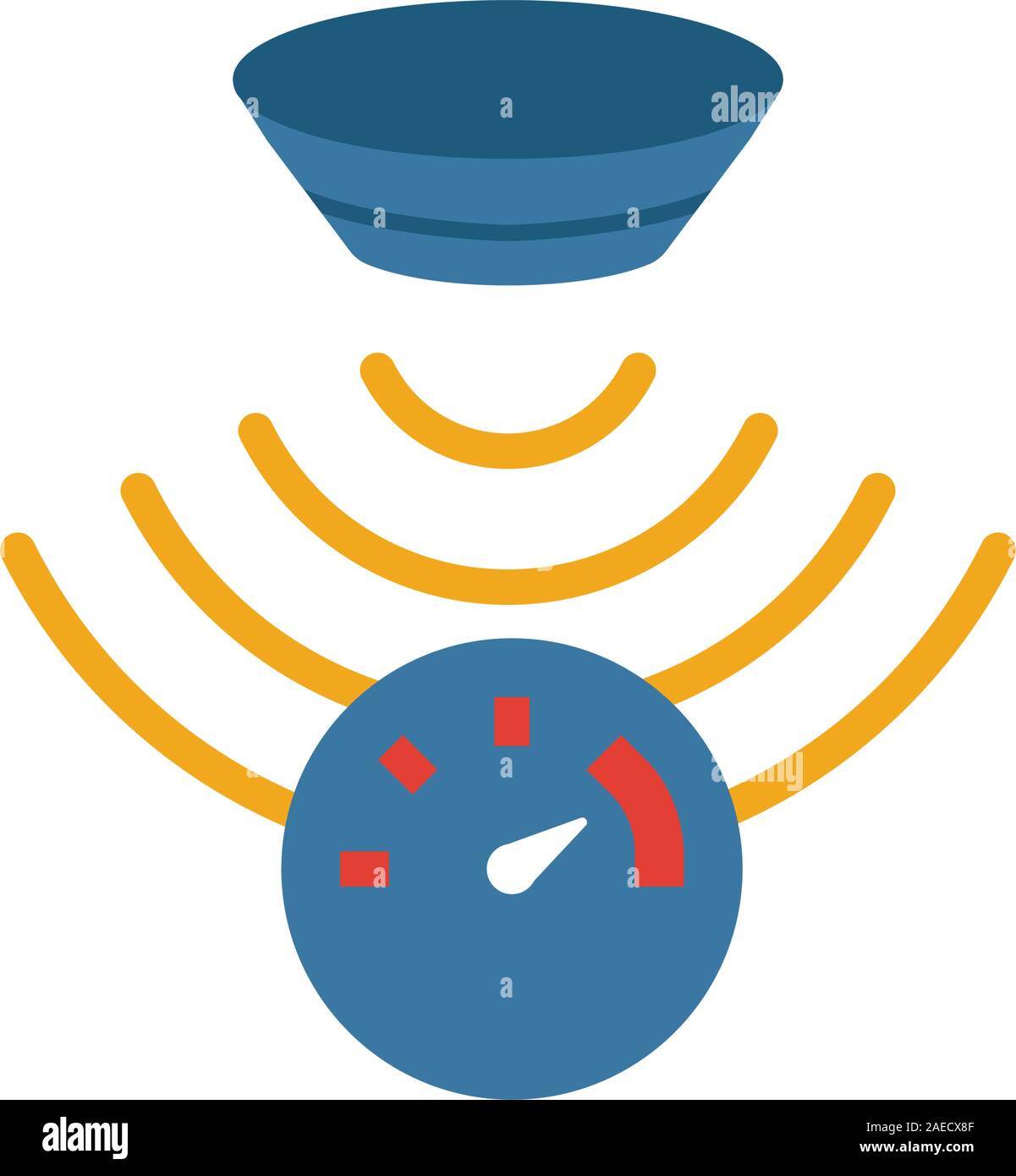 Drucksensor Symbol. Einfaches Element von Sensoren icons Collection ...