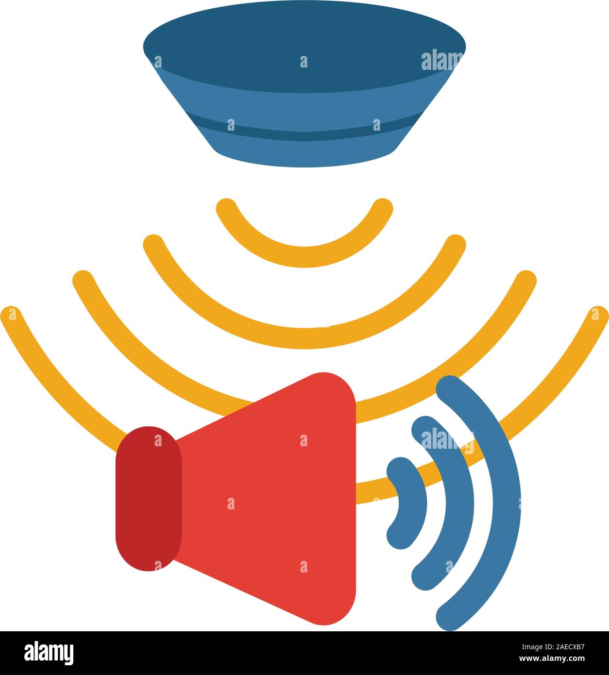 Sound Sensor Symbol. Einfaches Element von Sensoren icons Collection ...