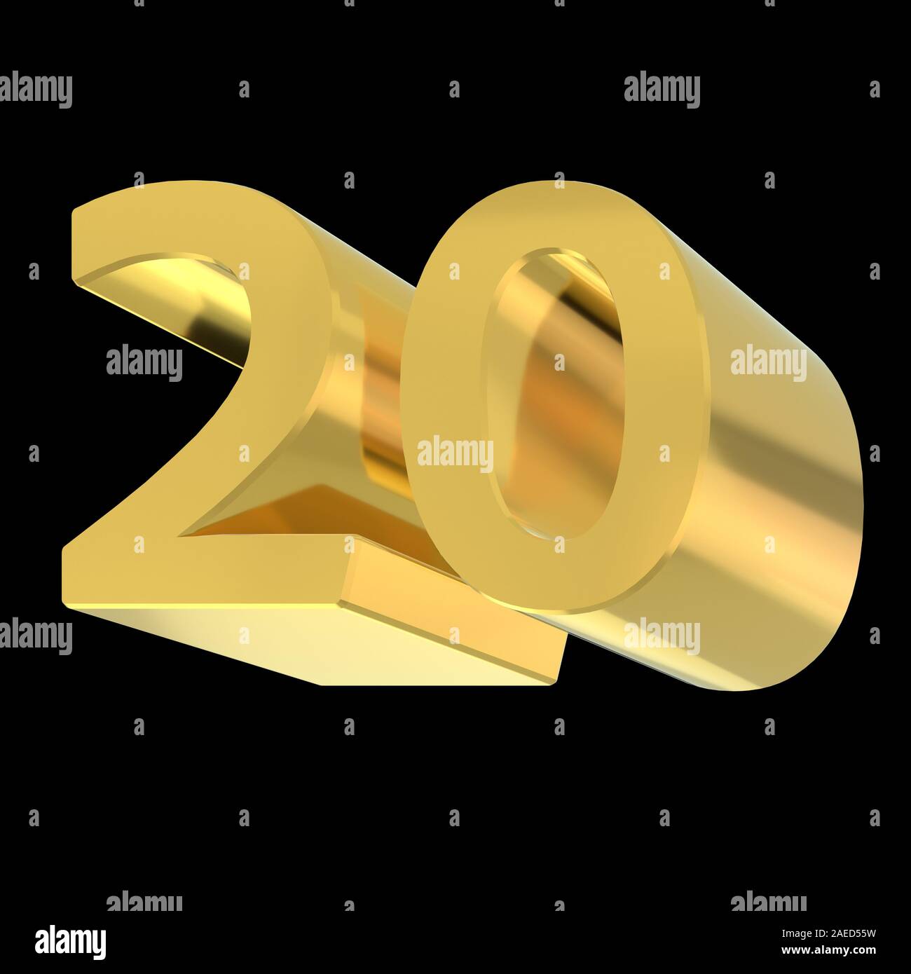 Satz von goldenen metallischen zahlen Stockfotos und -bilder Kaufen - Alamy