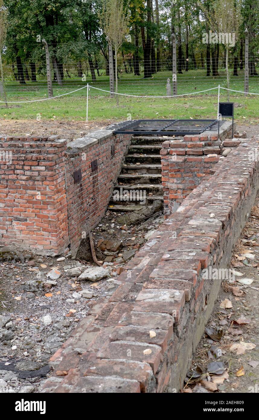 Die Verbrennungsanlagen von Krematorium II und Gaskammern in Auschwitz ...