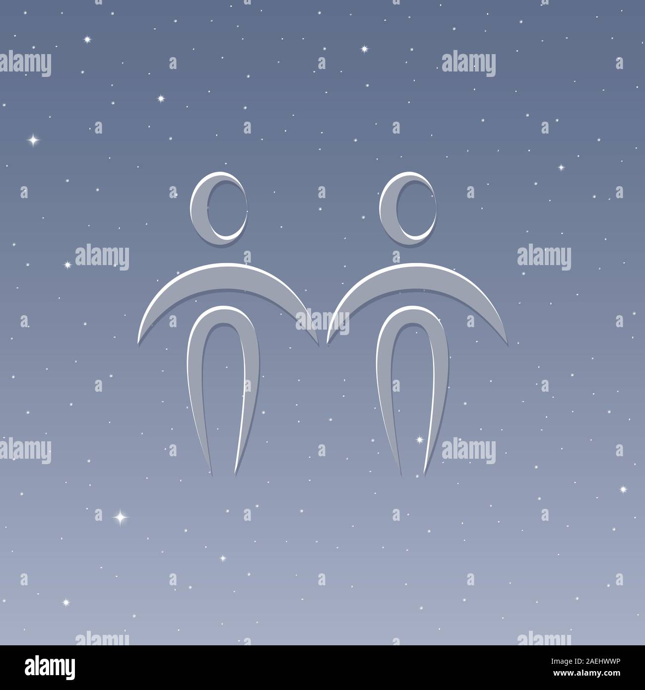 Zwilling symbol sternzeichen -Fotos und -Bildmaterial in hoher ...