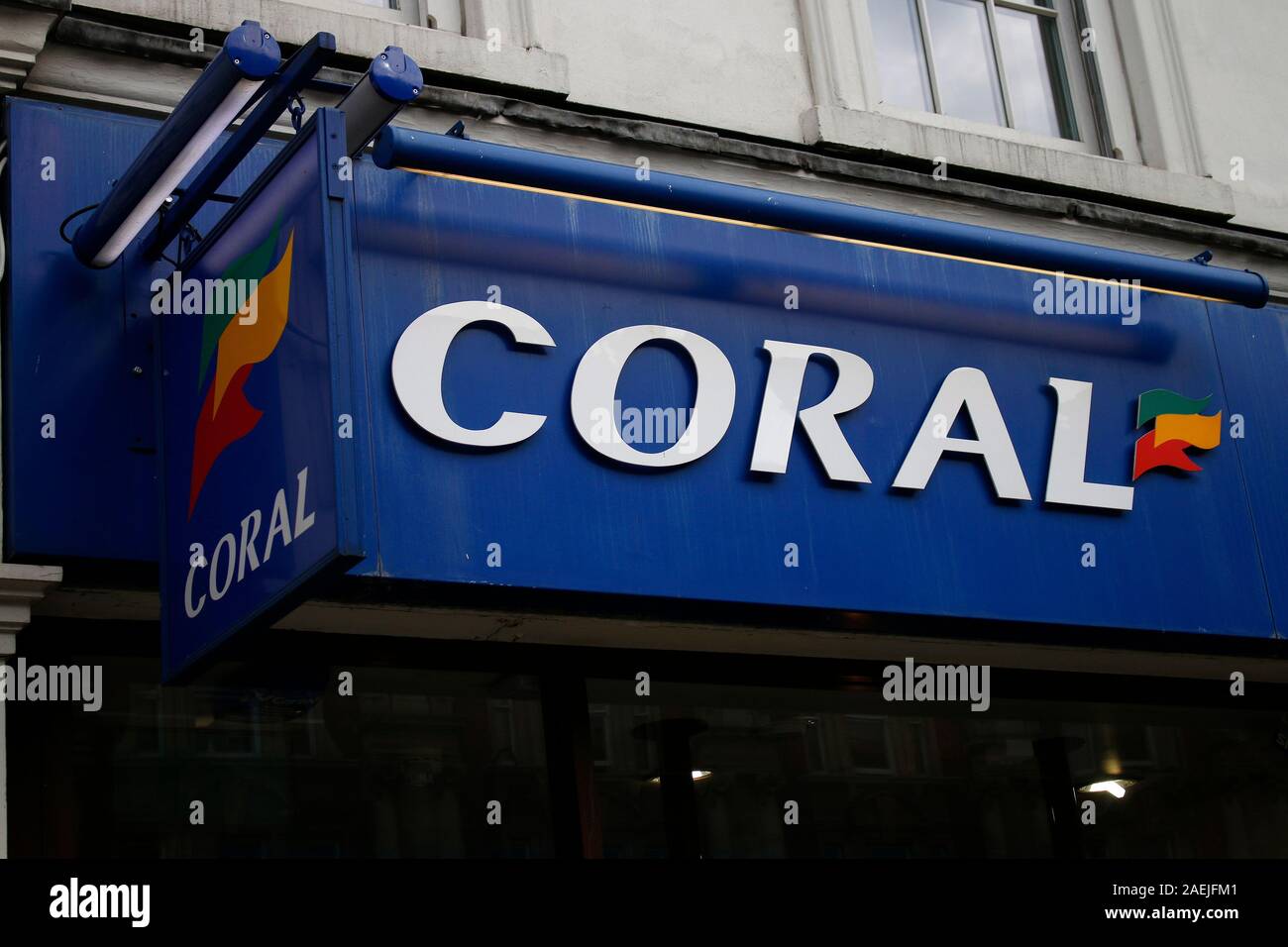 Das Logo der Marke/das Logo der Marke "Coral", Cambridge, England (nur ...