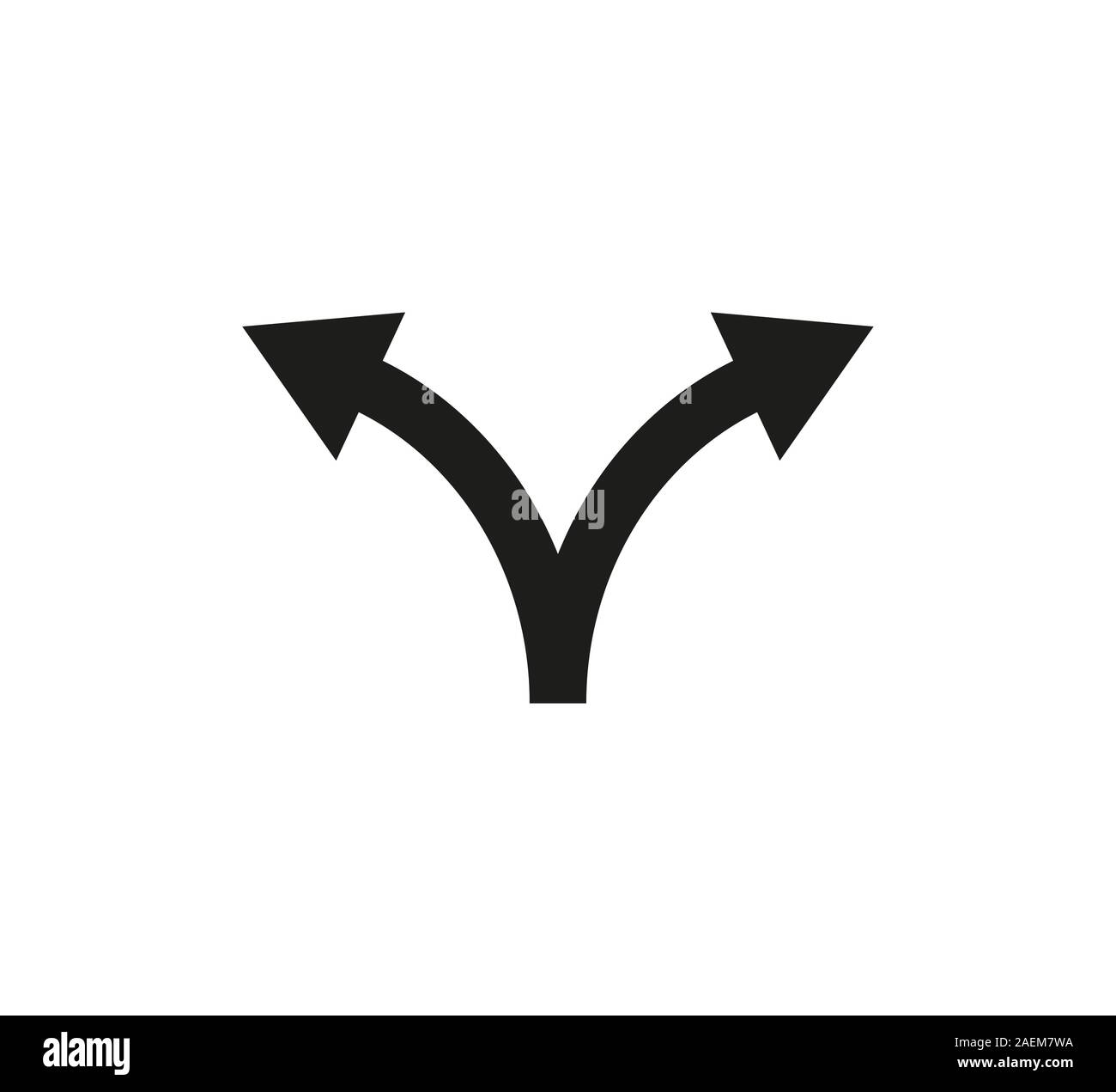 Pfeil, zwei Weg, Richtung Symbol. Vector Illustration, flache Bauweise ...