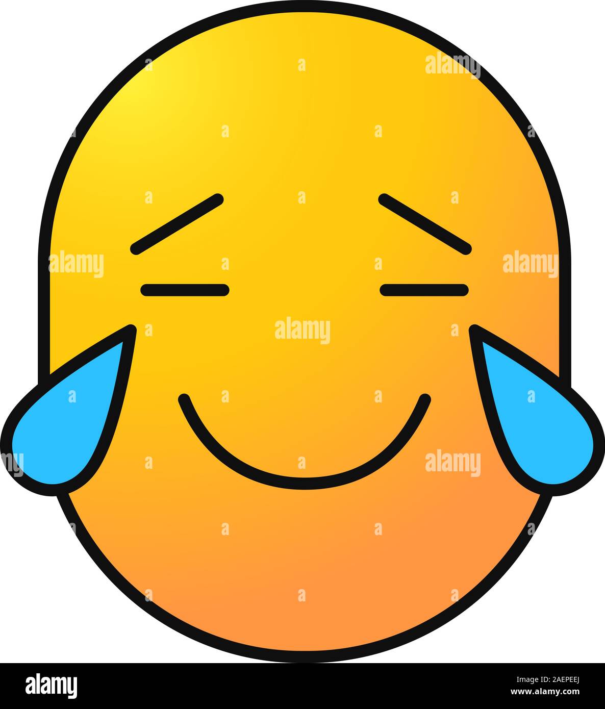 Lachen zu tränen smiley Ausgeschnittene Stockfotos und -bilder - Alamy