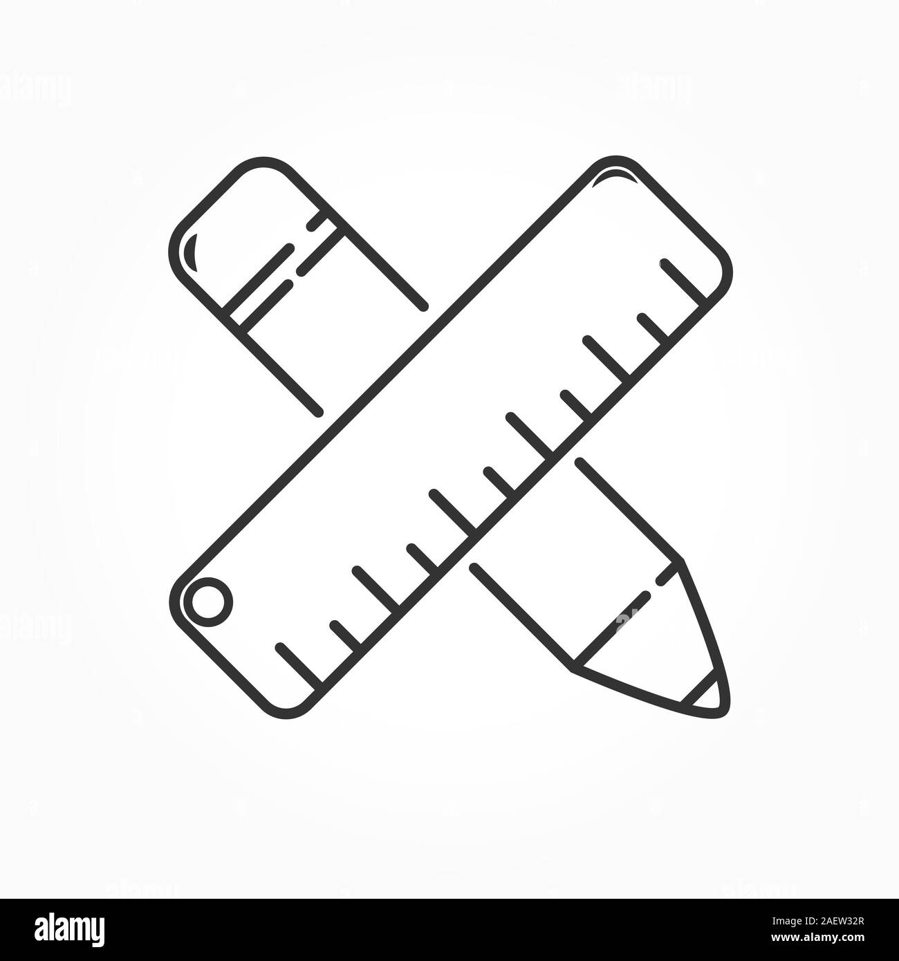 Lineal gezeichnet Stock-Vektorgrafiken kaufen - Alamy