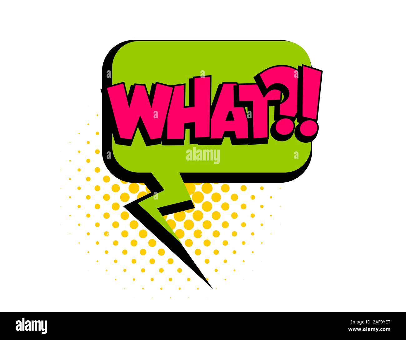 Was, Sprechblase pop art Comic Text Stock-Vektorgrafik - Alamy Was, Sprechblase pop art Comic Text Stock-Vektorgrafik - Alamy