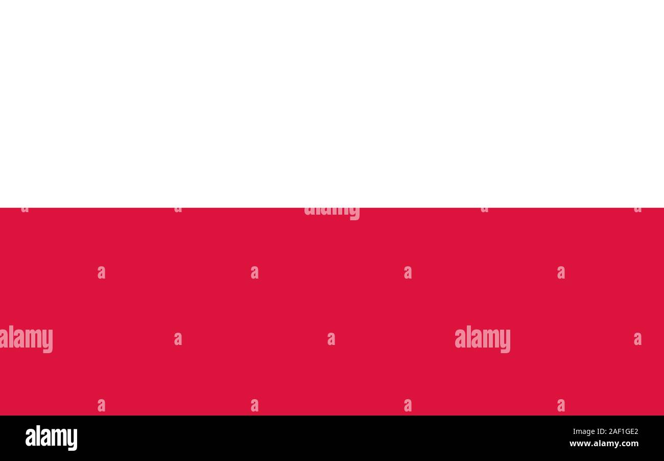 Polen Flagge. Offizielle Flagge Polens. Vector Illustration Stock ...