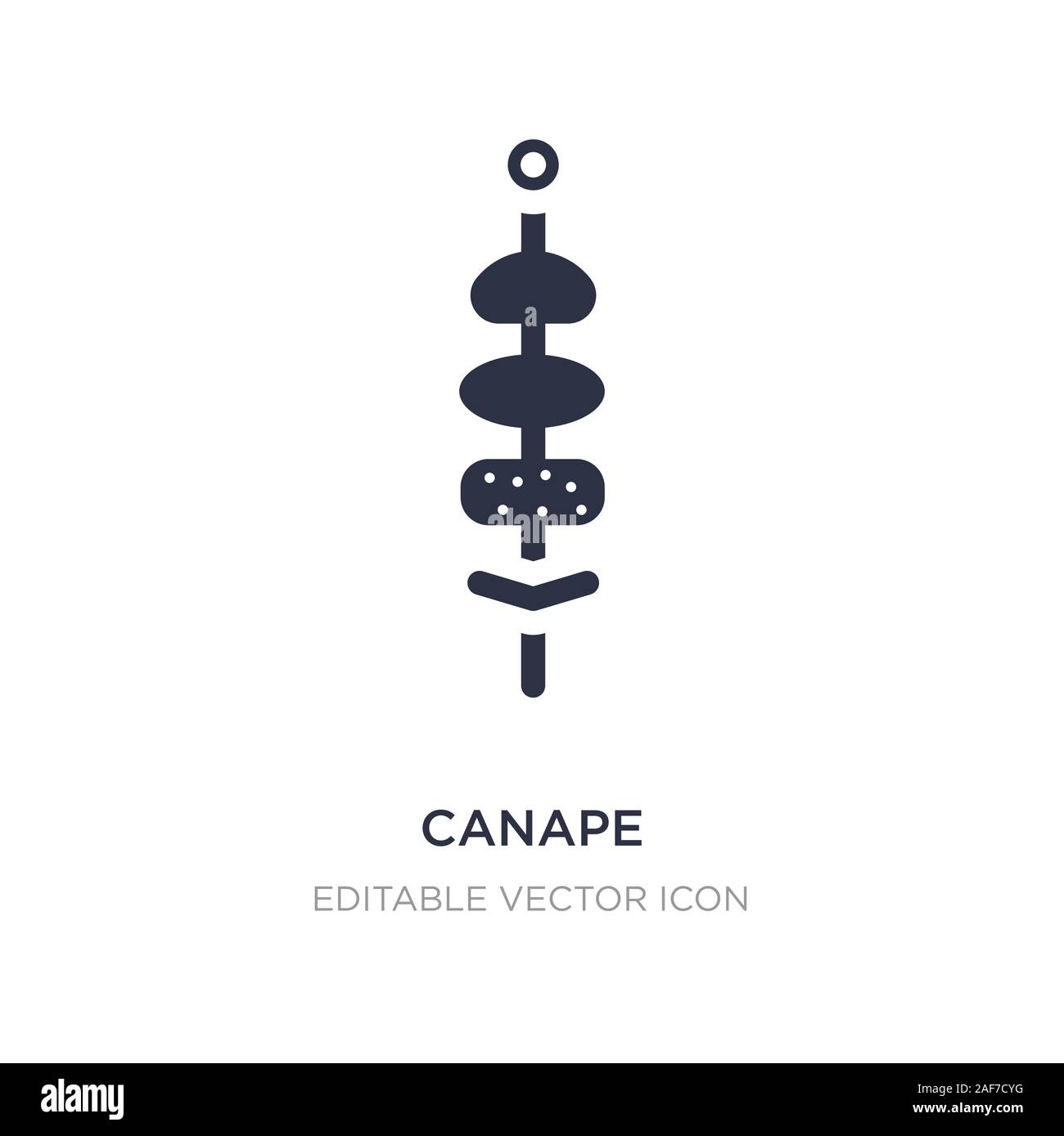 Canape Symbol auf weißem Hintergrund. Einfaches element Abbildung aus ...